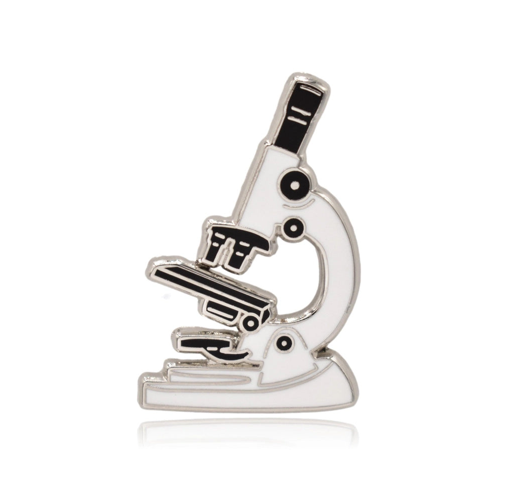 Microscope Enamel Pin – Exploratorium