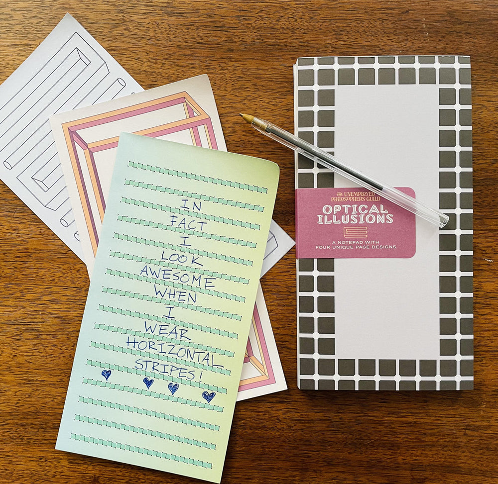 Optical Illusions Notepad – Exploratorium