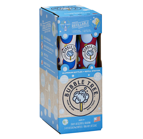Bubble Tree Refillable Bubble System - One Liter Bubble Solution with ...