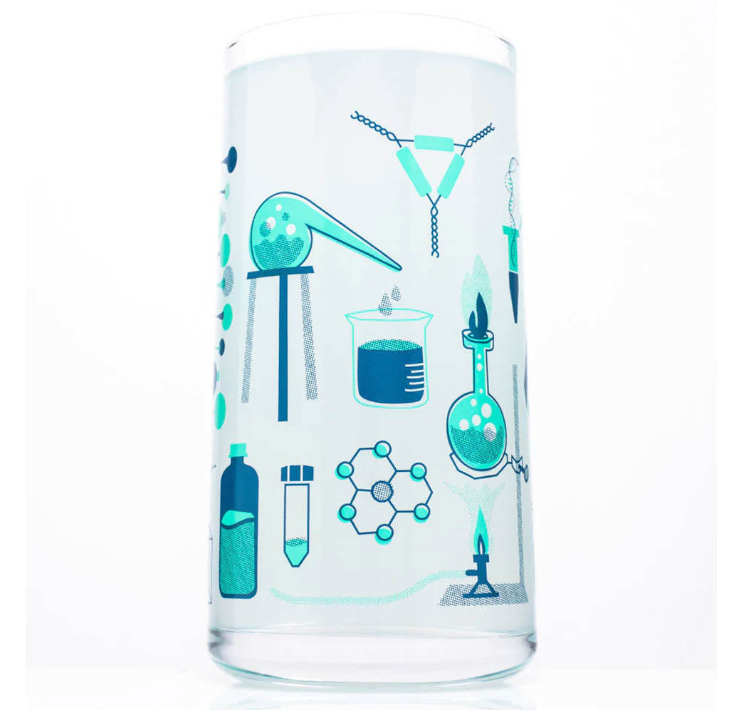 Retro Science Lab Drinking Glass – Exploratorium